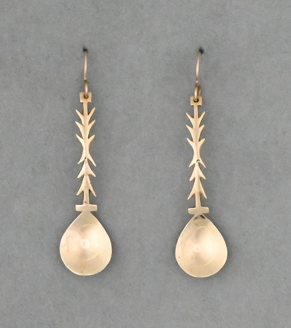 Earrings with Ceremonial Spoons by George Blake - Long Ago & Far Away